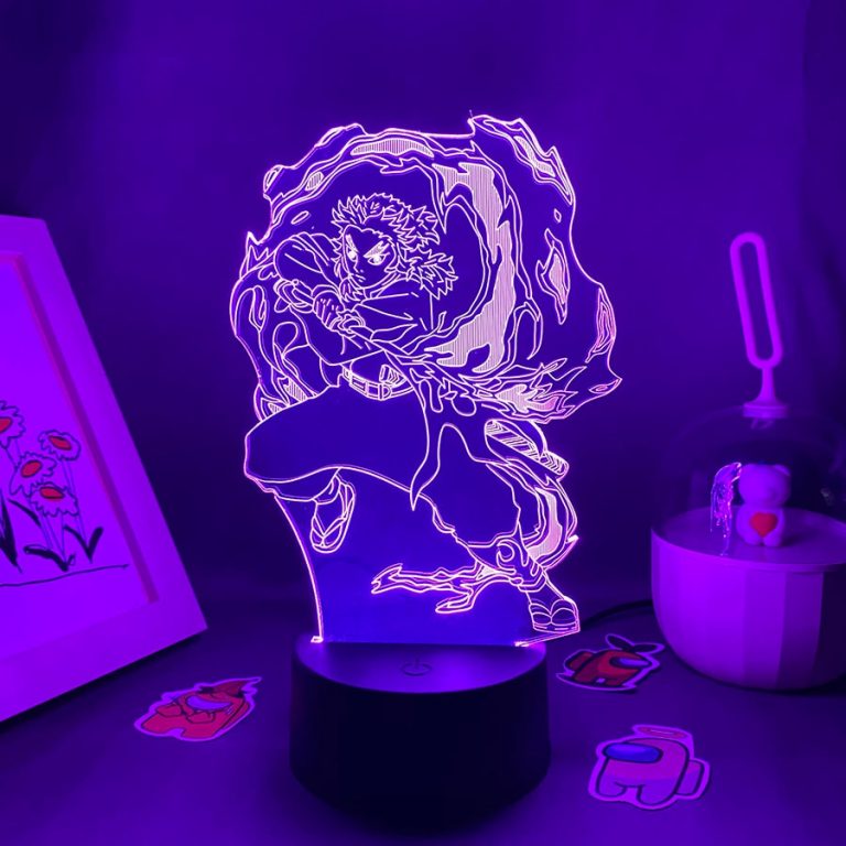 Kyojuro Rengoku 3D LED Night Light - Demon Slayer Store