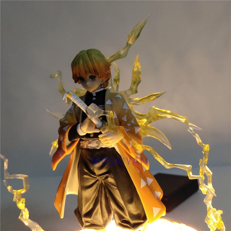 Kimetsu no Yaiba Agatsuma Zenitsu Action Figure With Lamp - Demon ...