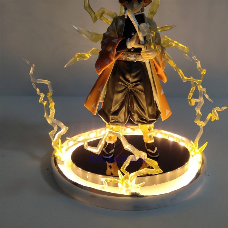 Kimetsu no Yaiba Agatsuma Zenitsu Action Figure With Lamp - Demon ...