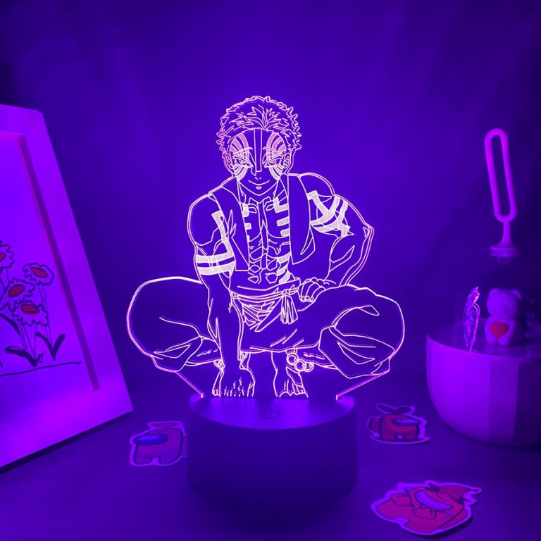 Akaza 3D LED Neon Night Light - Demon Slayer Store