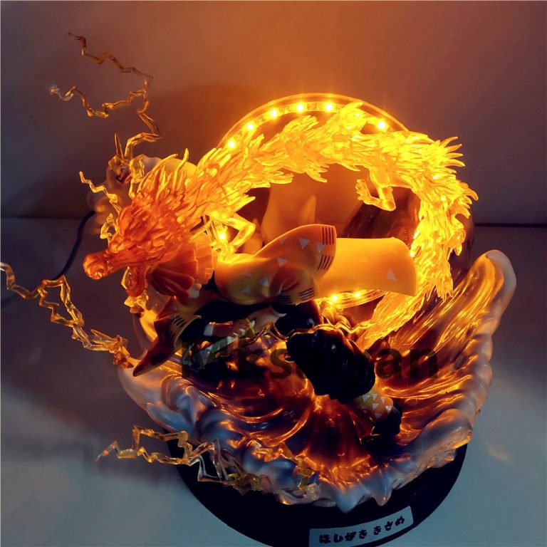 New Agatsuma Zenitsu Action Figure With Lamp - Demon Slayer Store