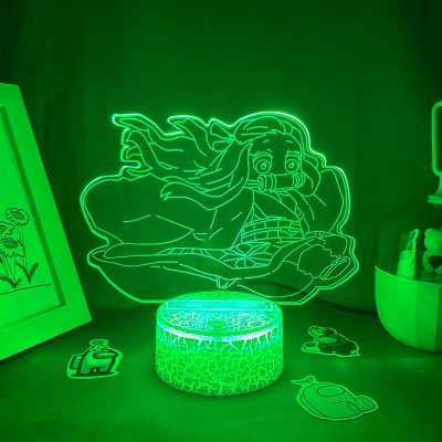 Kamado Nezuko Kimetsu No Yaiba 3D Lamp - Demon Slayer Store