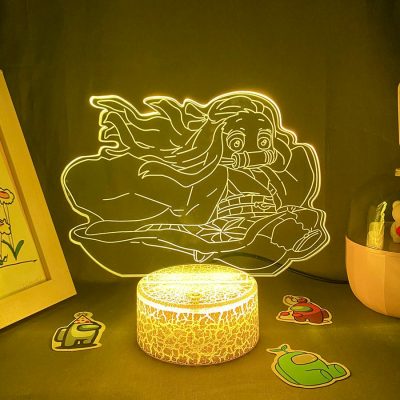 Kamado Nezuko Kimetsu No Yaiba 3D Lamp - Demon Slayer Store