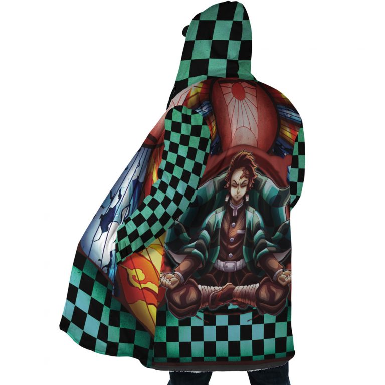 Trippy Kamado Tanjiro Demon Slayer Dream Cloak Coat - Demon Slayer Store