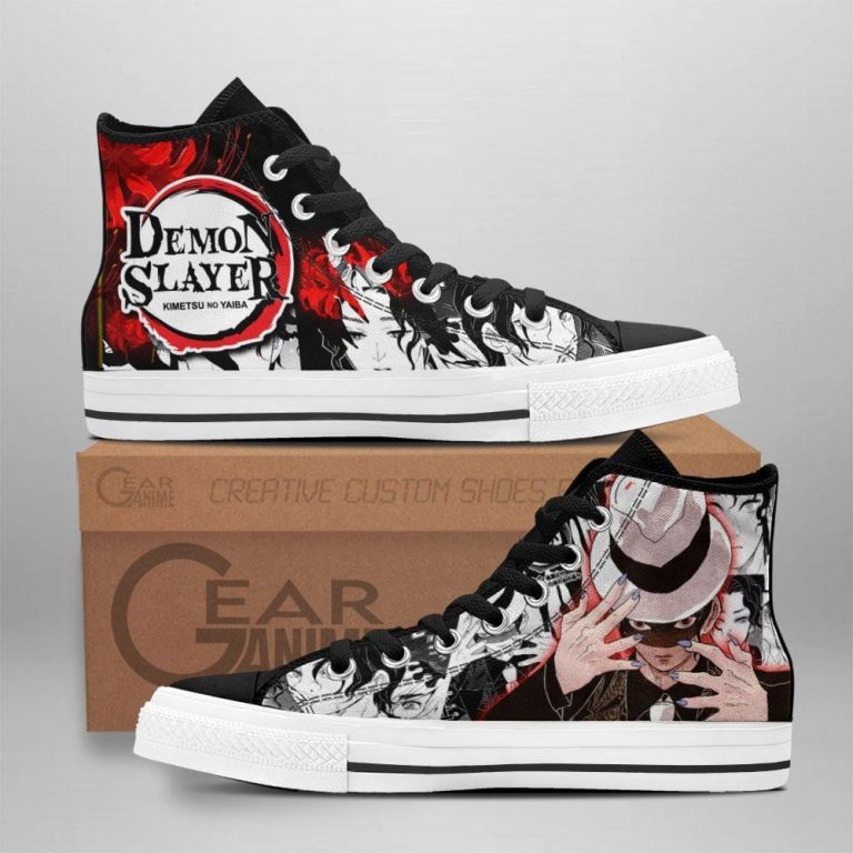 Muzan High Tops Canvas Shoes - Demon Slayer Store