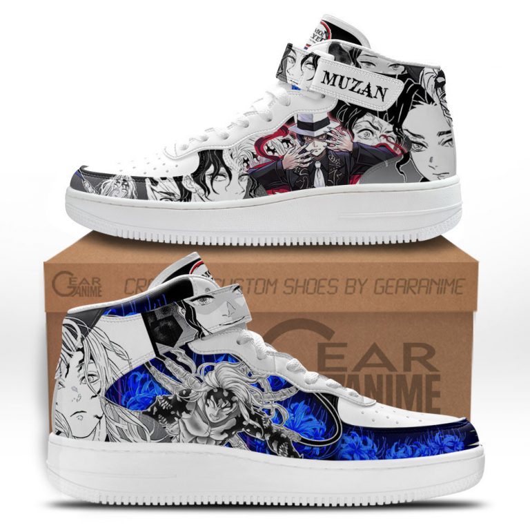 Muzan Kibutsuji Force Mid Sneakers - Demon Slayer Store